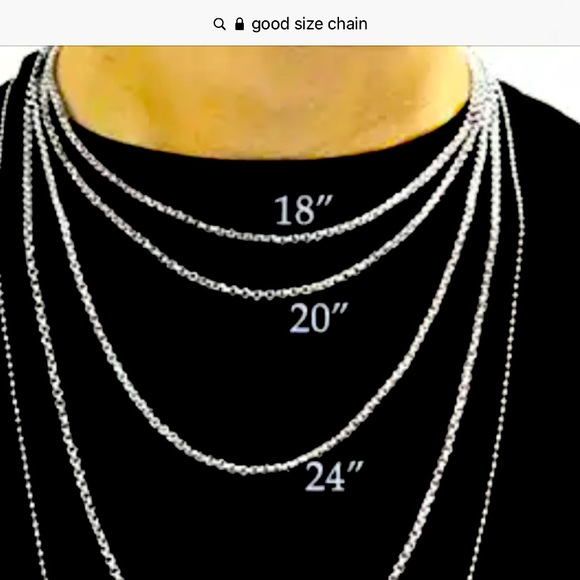 Jewelry | Chain Size Chart Unisex | Poshmark